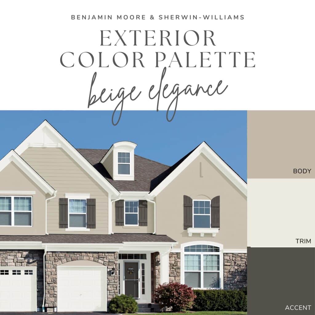 Exterior Color Palette - Beige Elegance – Welsh Design Studio