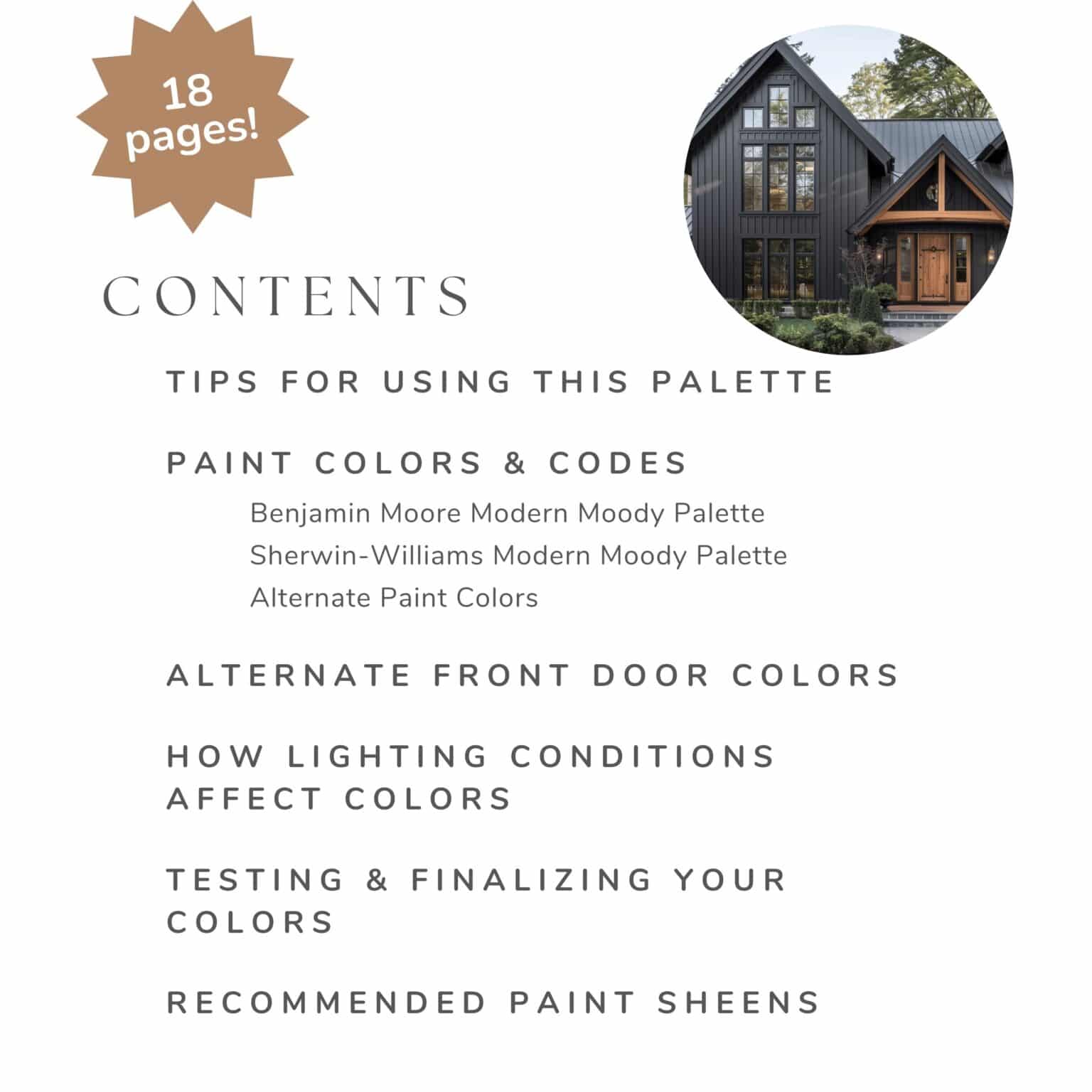 Exterior Color Palette - Modern Moody – Welsh Design Studio