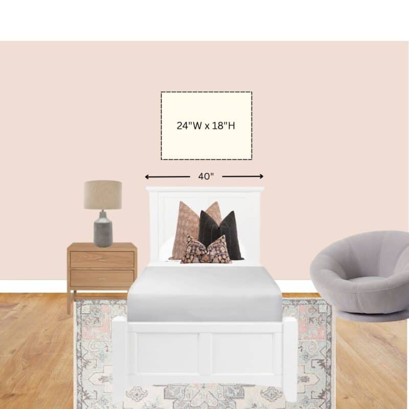 How to Choose the Perfect Art Size Above Your Bed – Welsh Design Studio