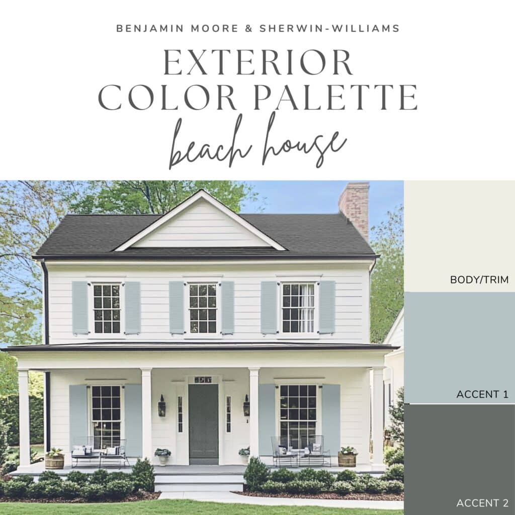 Exterior Color Palette - Beach House – Welsh Design Studio