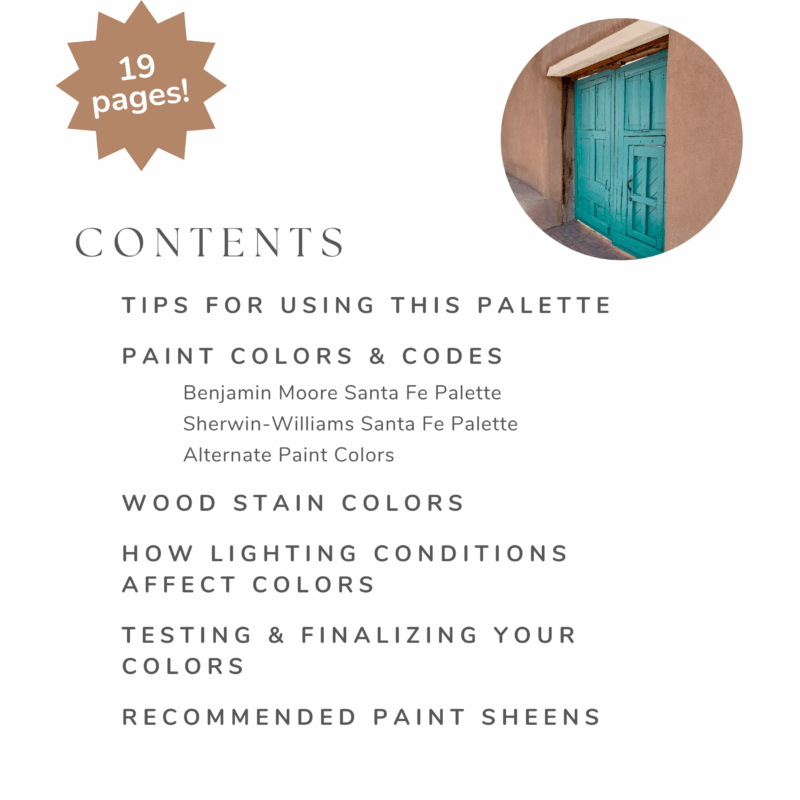 Exterior Color Palette - Santa Fe – Welsh Design Studio